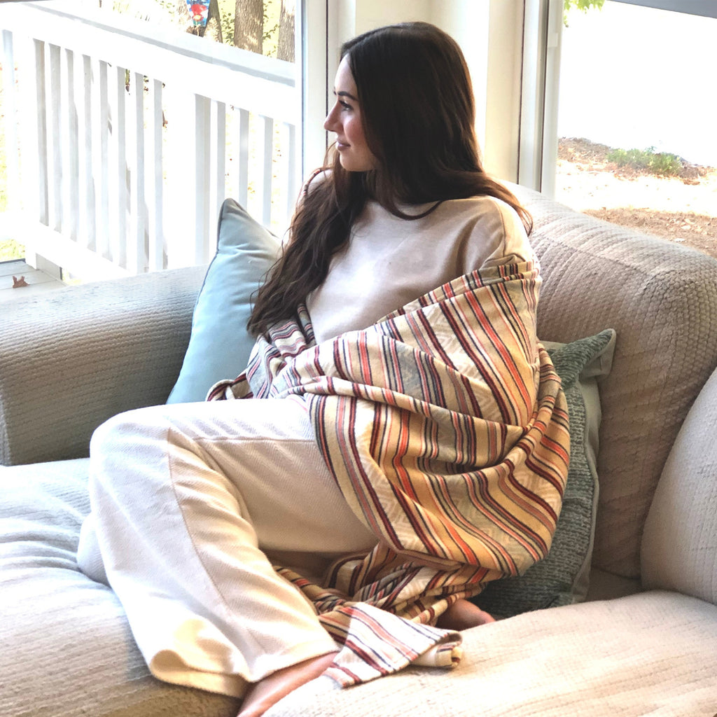 Oversized Aztec Print Fleece Throws – Royce Brand